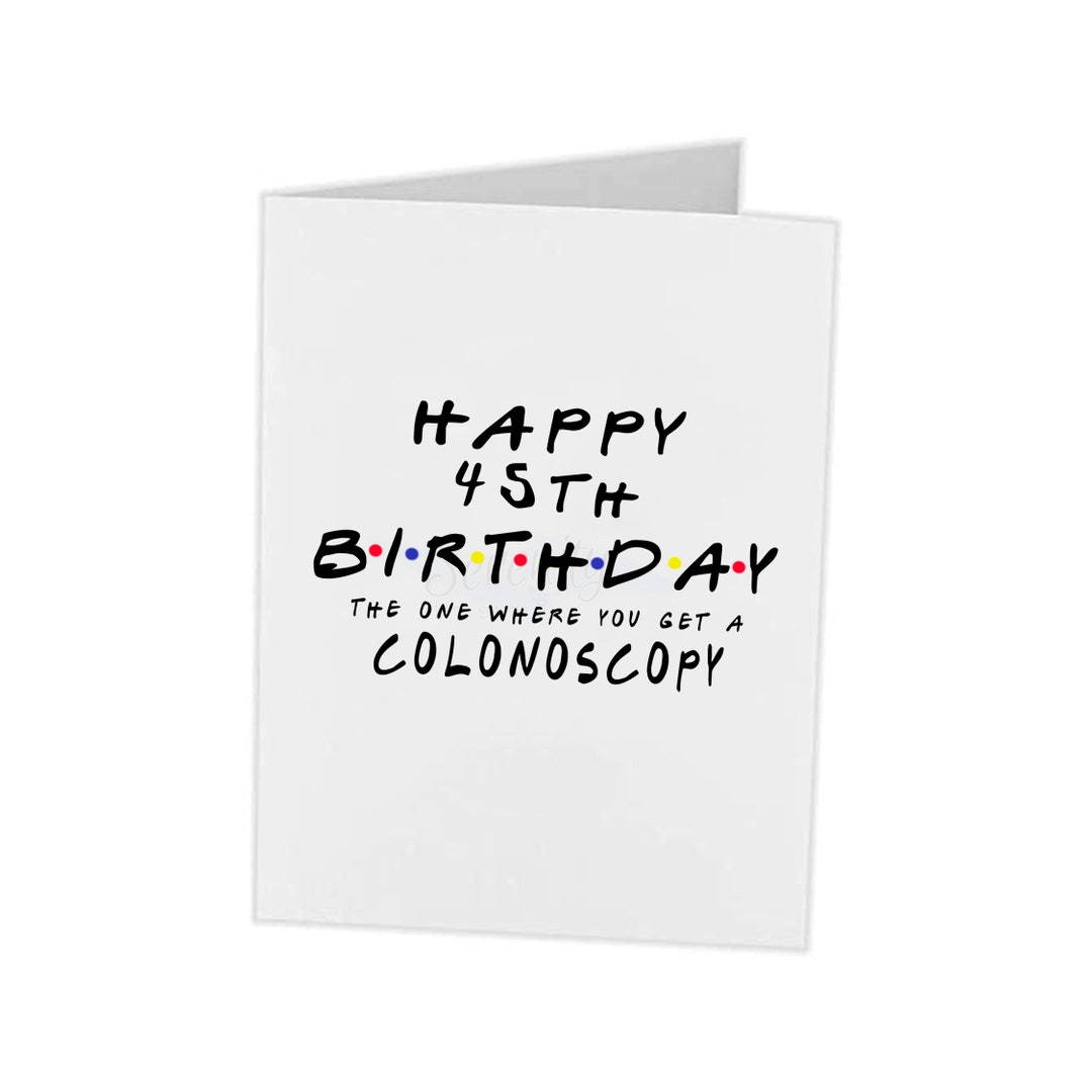 Funny Birthday Card | Colonoscopy | Personalized or Blank - Etsy