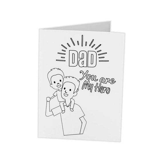Custom Fathers Day Card Personalized Birthday Card for Dad - Etsy