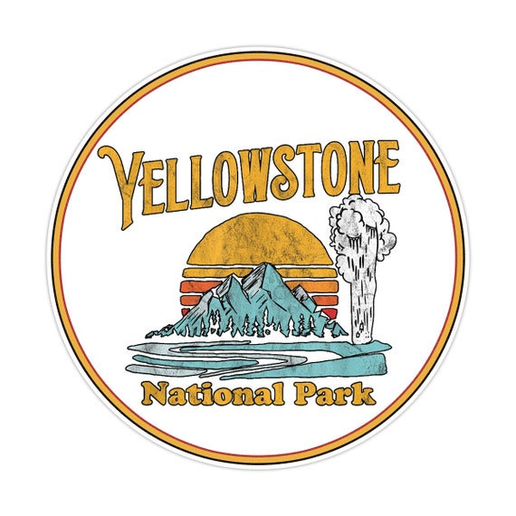 Yellowstone National Park Vinyl Sticker Decal Waterproof - Etsy