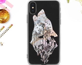 Wolf phone case | Etsy