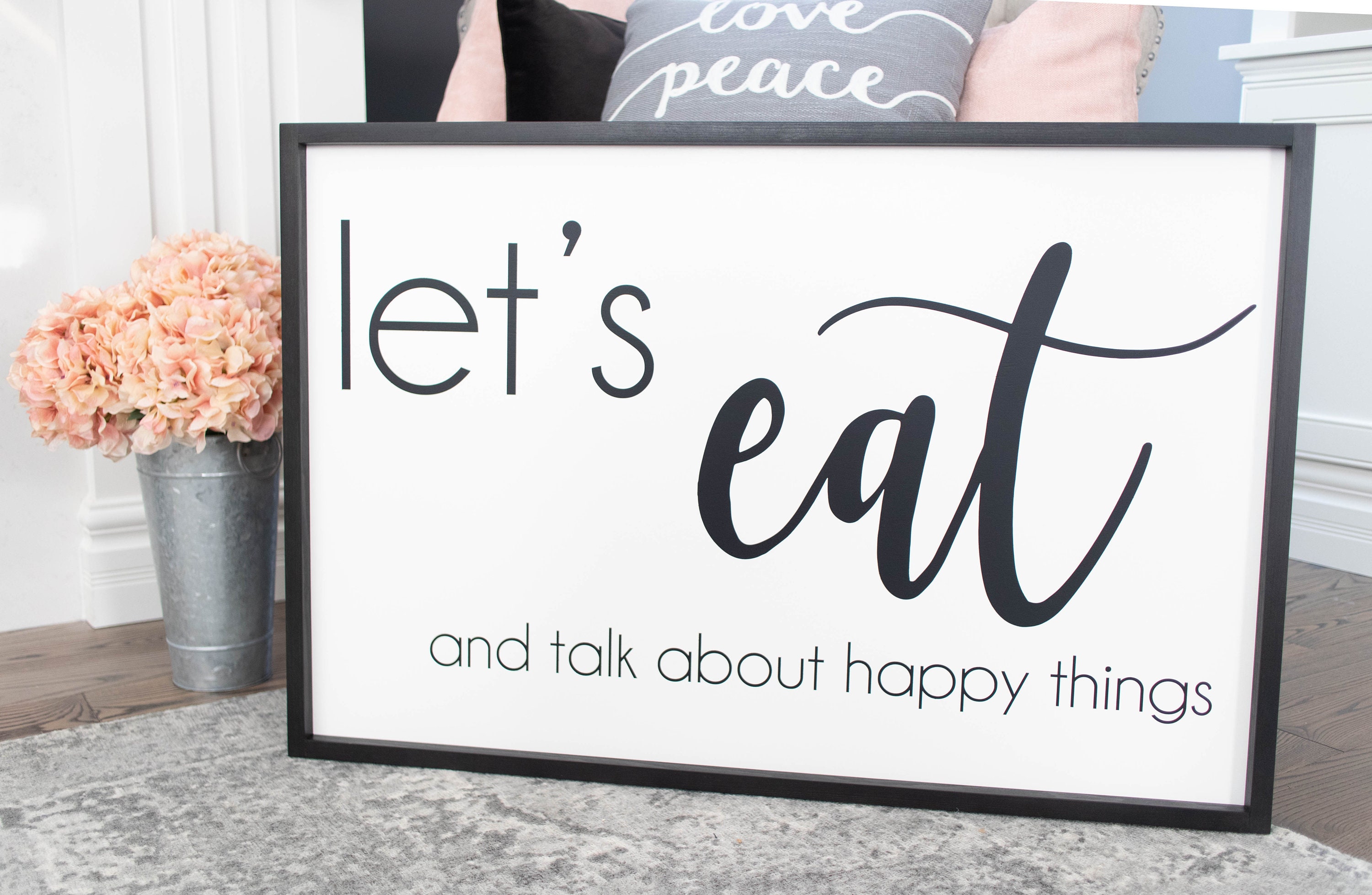 Let's Eat Sign Eat Sign Farmhouse Kitchen Signs Kitchen - Etsy Canada
