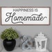 Happiness is Homemade Sign Homemade Sign Framed Wood Signs - Etsy