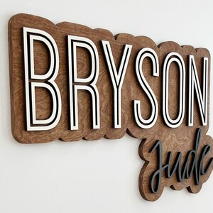 Large Custom Wood Name Sign, Nursery Name Sign, Boho Girl Name Sign ...