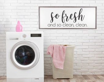 Fresh and Clean Sign - Etsy