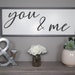 You and Me Sign Master Bedroom Wall Decor Gift for Her - Etsy