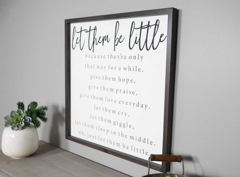 Let Them Be Little Sign Nursery Sign Nursery Decor - Etsy
