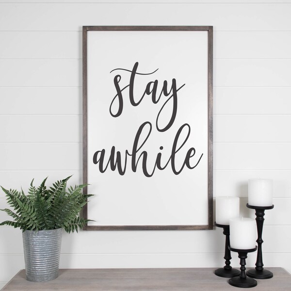 Stay Awhile - Etsy