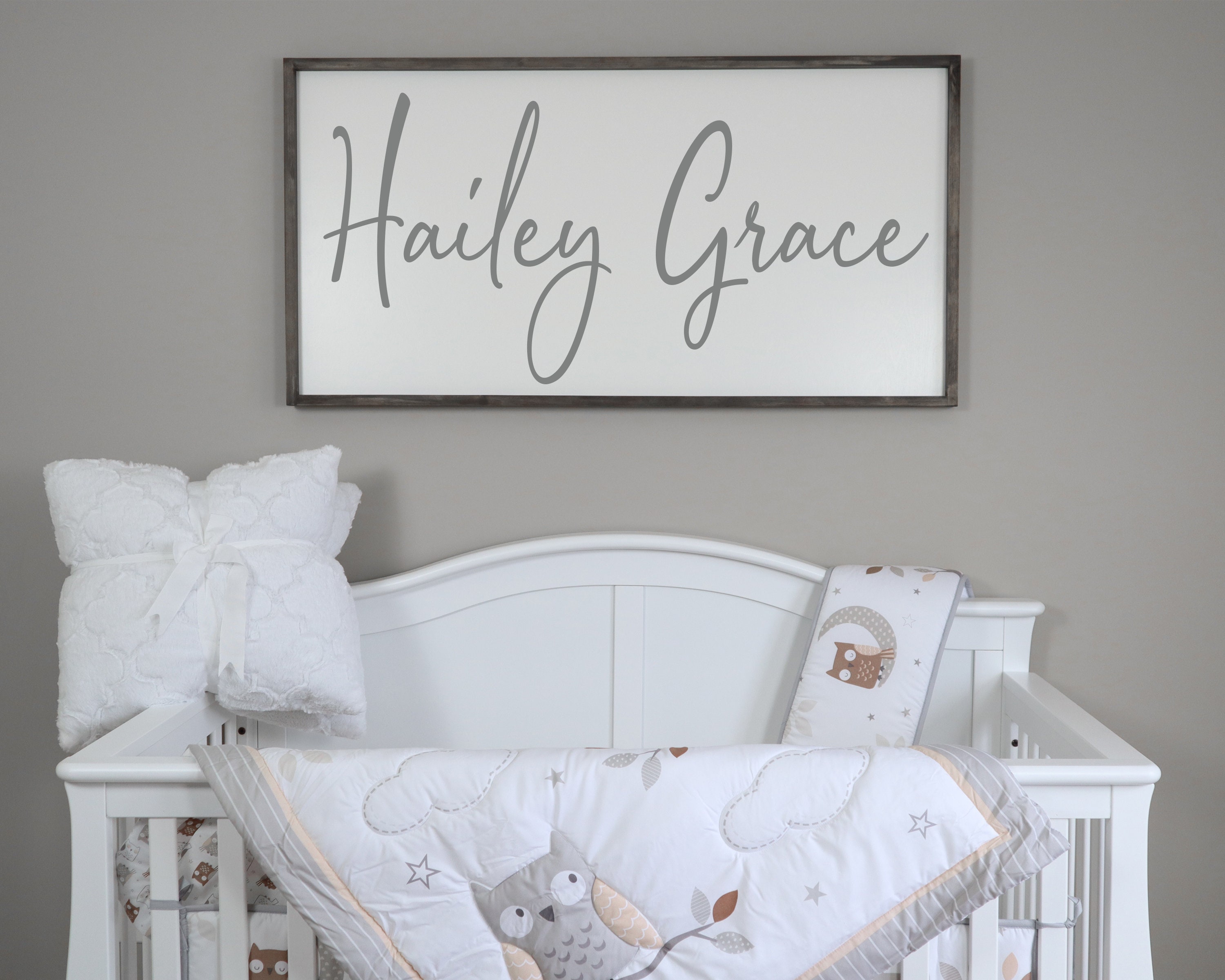 Signs Home Décor wood signs nursery name sign baby shower gift/ baby ...