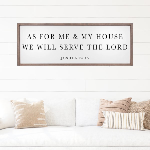 As for Me and My House We Will Serve the Lord Sign - Etsy