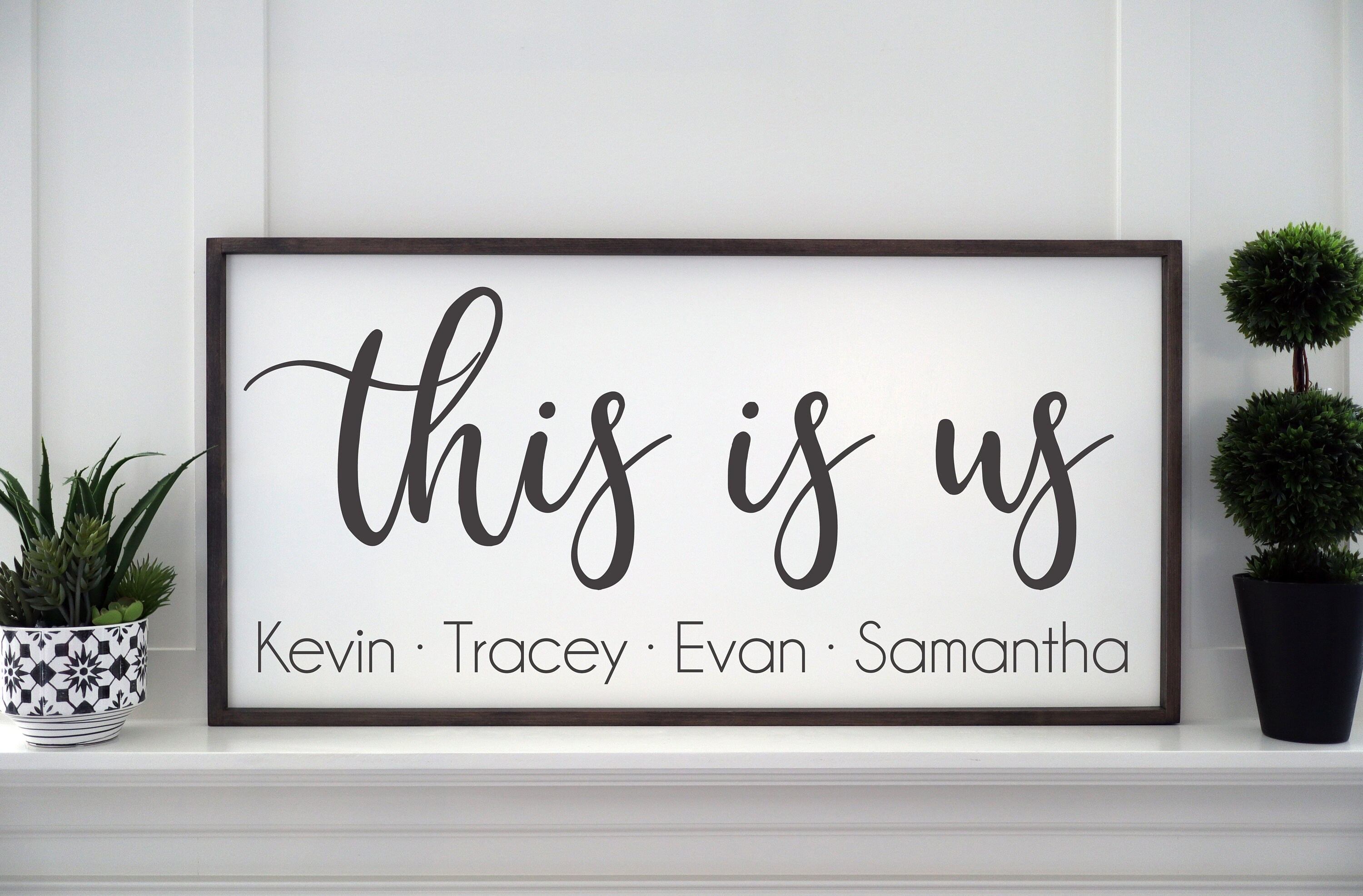 This is Us Sign Framed Wood Signs Anniversary Gift Family - Etsy Canada