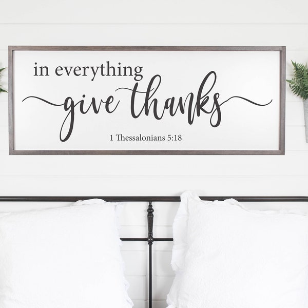 Give Thanks Sign - Etsy