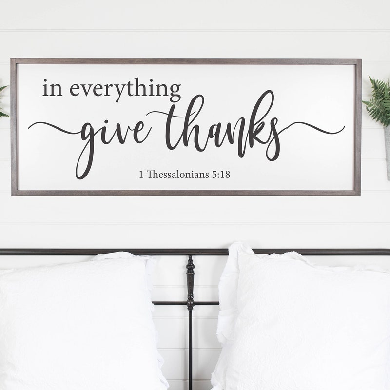 Give Thanks Sign - Etsy