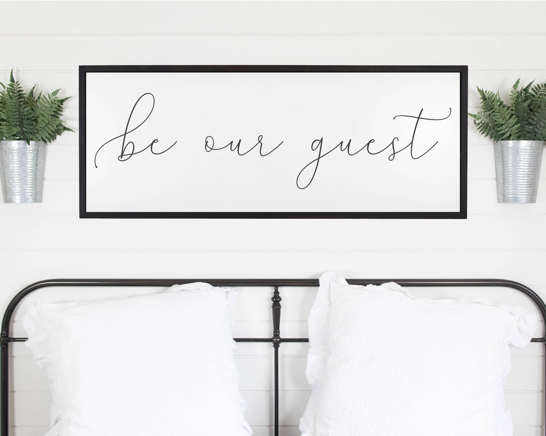Be Our Guest Sign, Guest Room Sign, Guest Room Wall Decor, Wood Signs ...