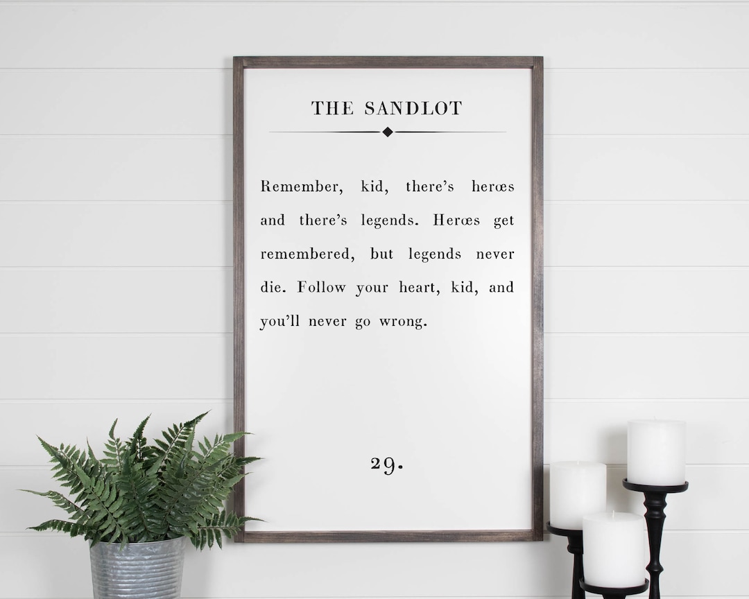The Sandlot Book Page Signs Wooden Signs Farmhouse Sign - Etsy Canada