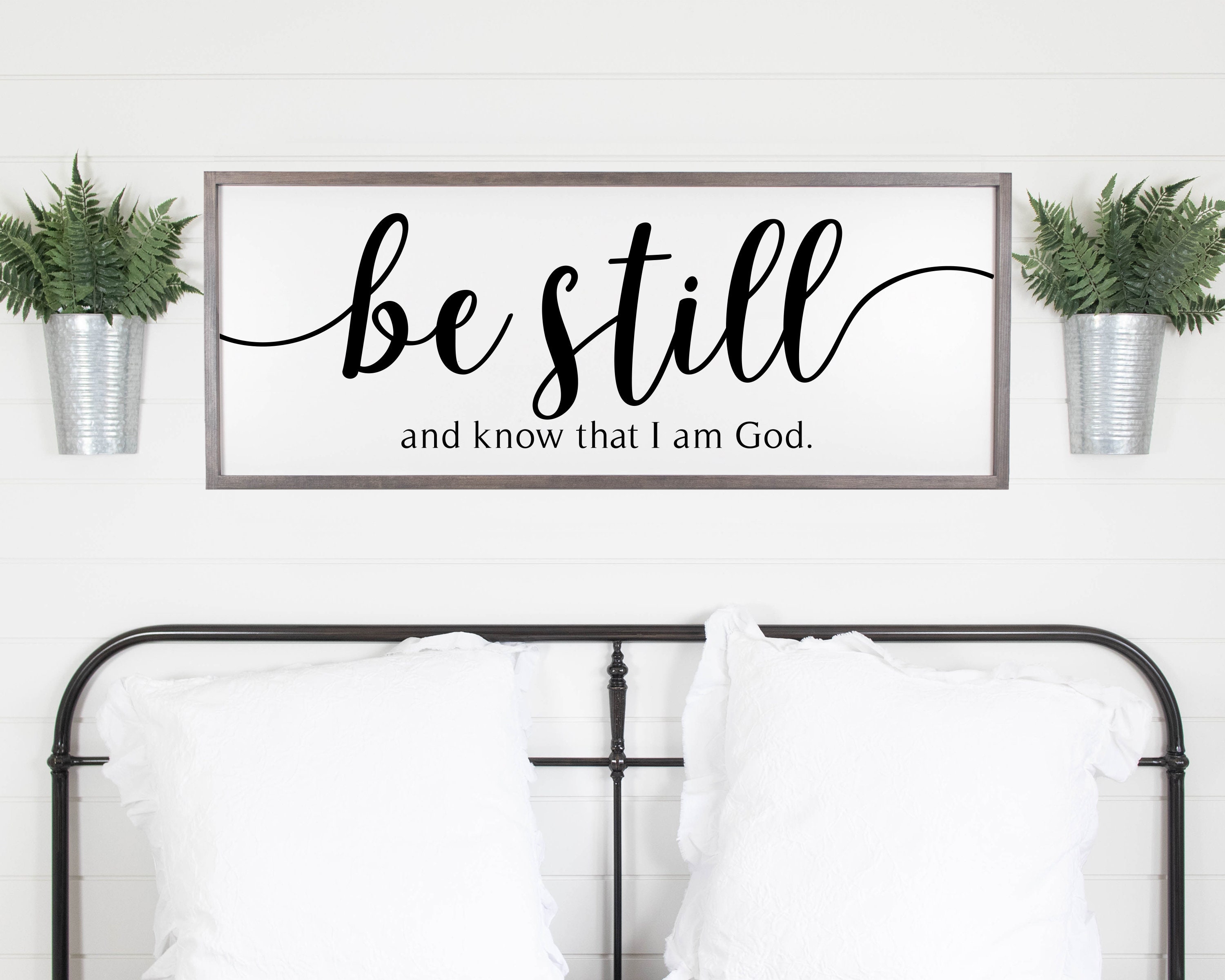 Be Still And Know Sign Be Still And Know That I Am God Sign | Etsy