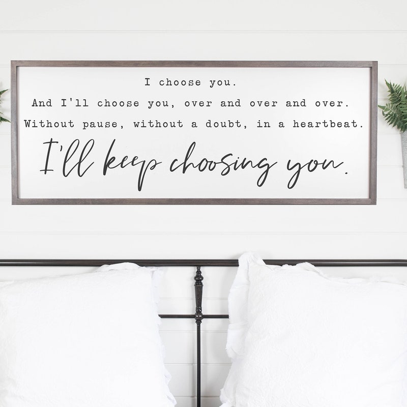 I Choose You Sign - Etsy