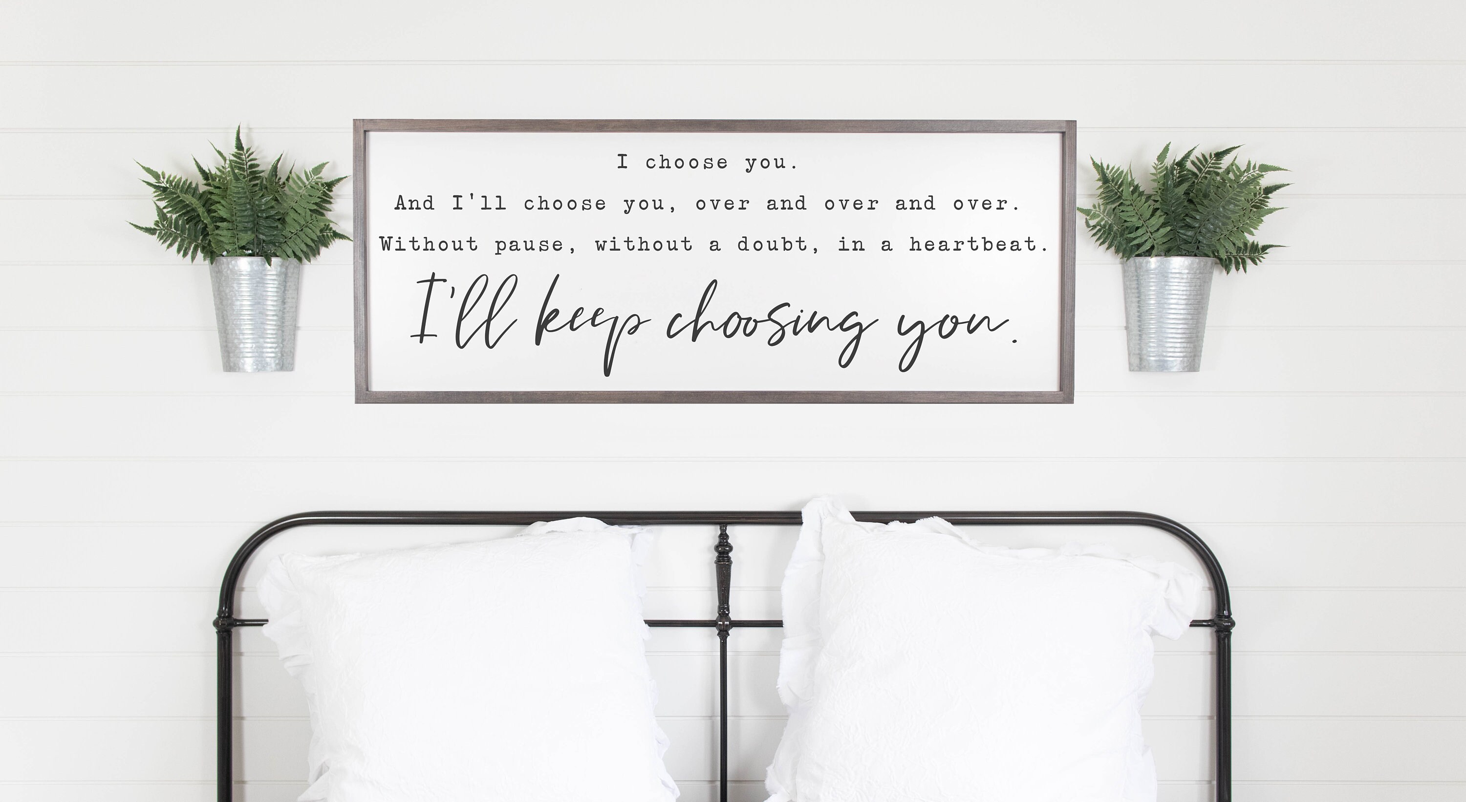 I Choose You Sign I'll Always Choose You Sign Bedroom - Etsy