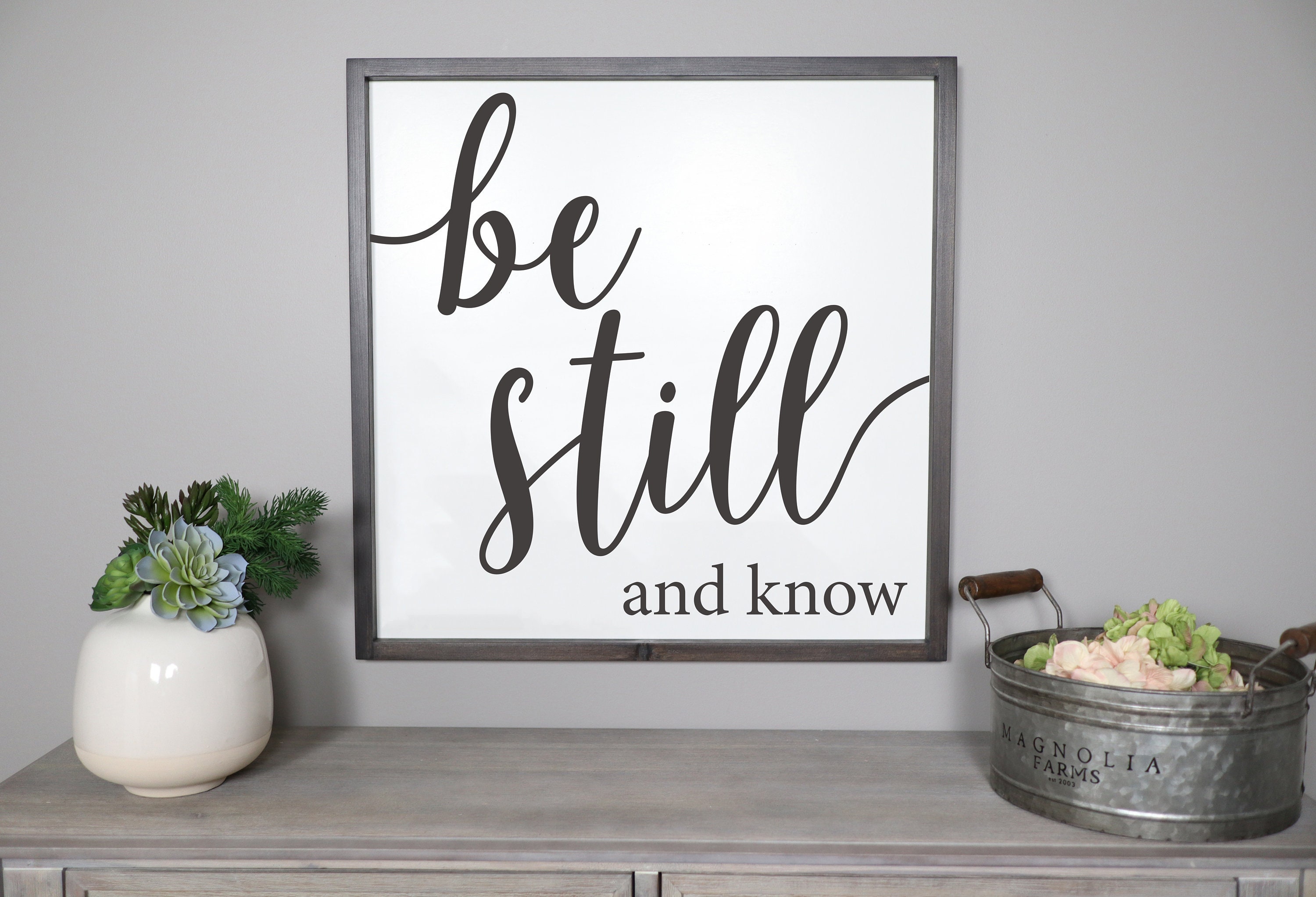 Be Still And Know Sign Be Still And Know That I Am God Sign | Etsy