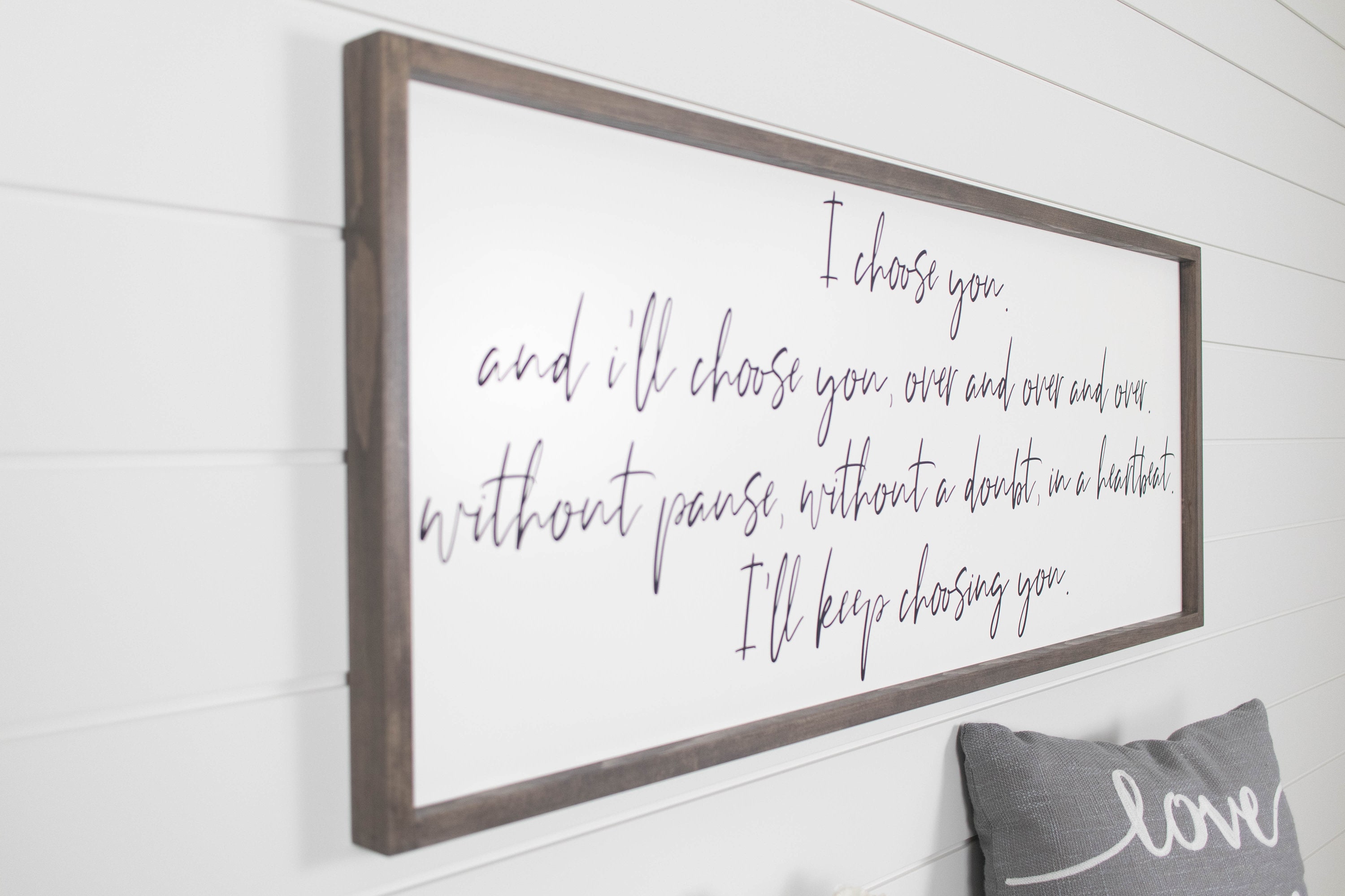 I Choose You Sign I'll Always Choose You Sign Bedroom - Etsy Canada