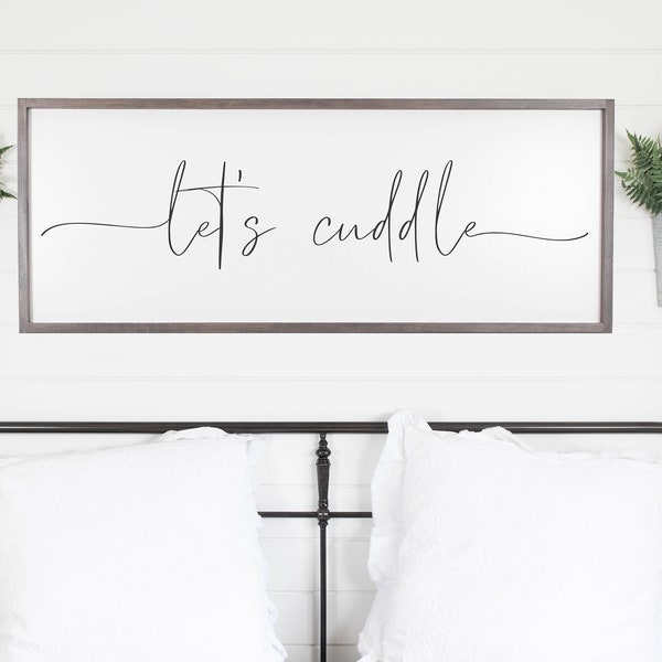 Lets Cuddle Sign - Etsy