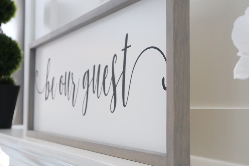 Be Our Guest Sign Guest Room Sign Guest Room Wall Decor | Etsy