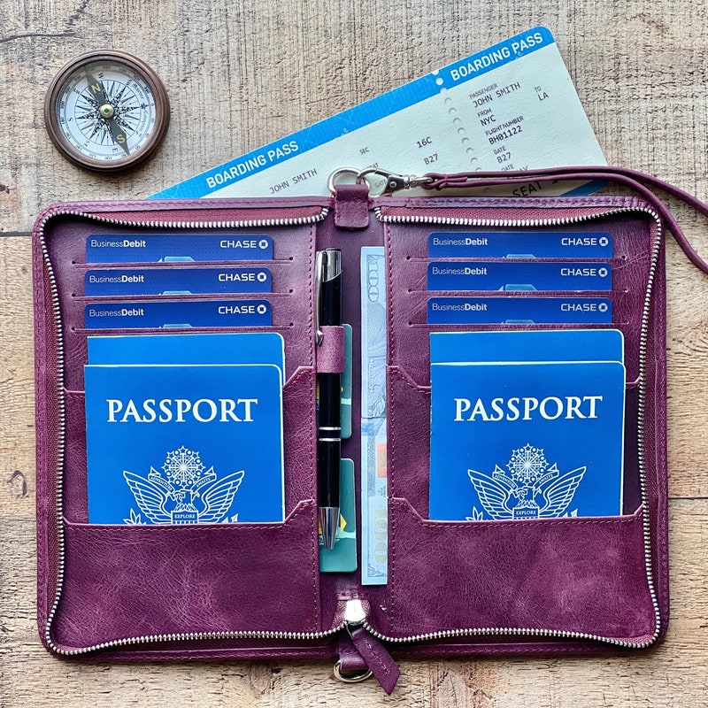 Secure Passport Holder - Etsy