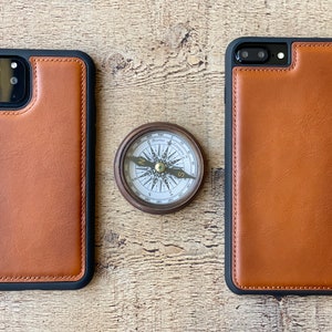 Leather Dual iPhone Case, iPhone Wallet, 2 Phone Holder, Double iPhone ...
