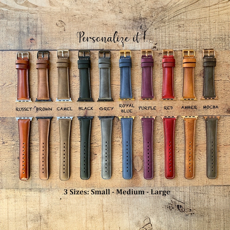 Custom Leather I Watch Band - Etsy