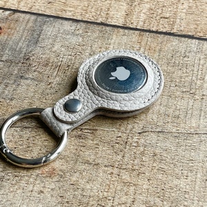 Leather Air Tag Holder, Air Tag Key Chain, Leather Air Tag Collar, Air ...