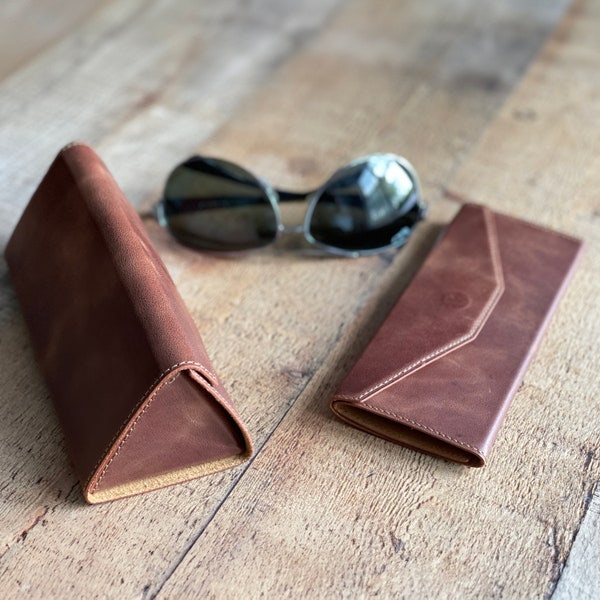 Leather Eyeglass Purse - Etsy