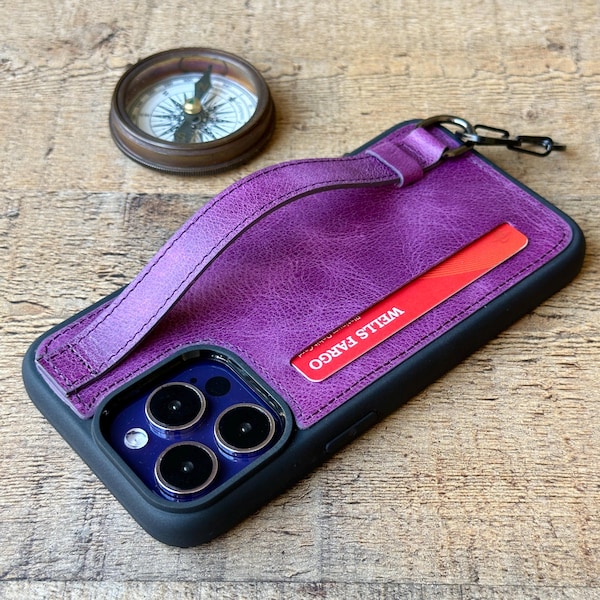 Phone Case With Loop and Card Holder - Etsy