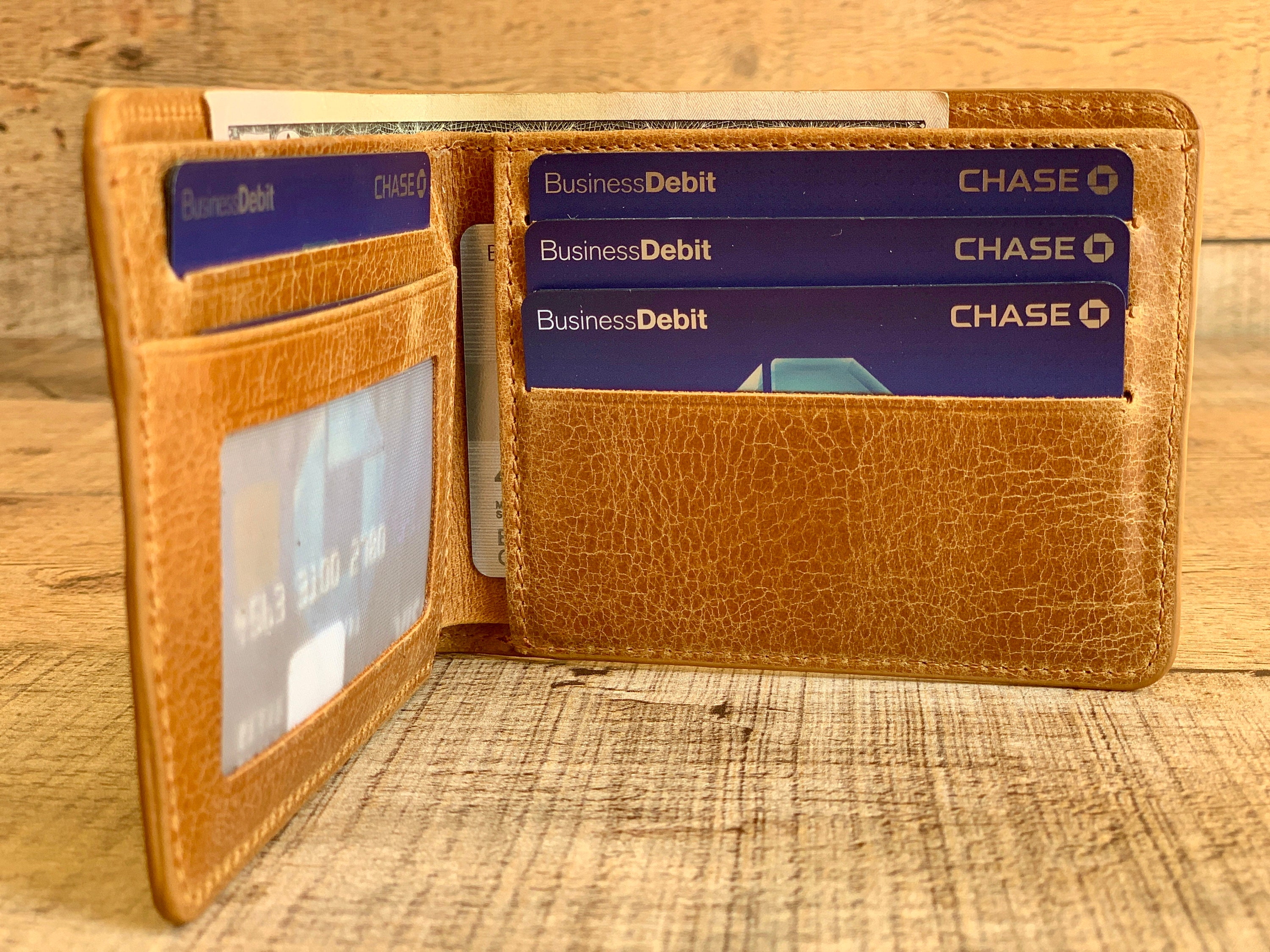 Custom Antic Amber Leather Wallet Classic Bifold Wallet - Etsy