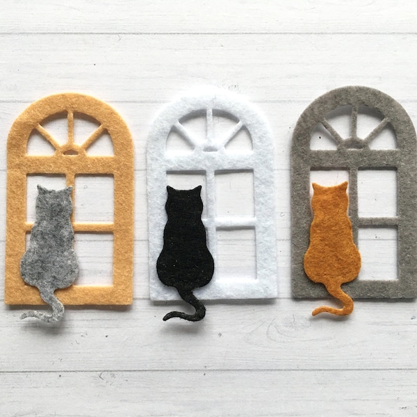 Felt Cat Applique - Etsy