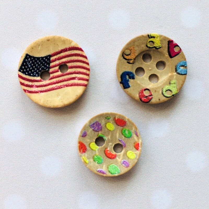 Alphabet Buttons - Etsy