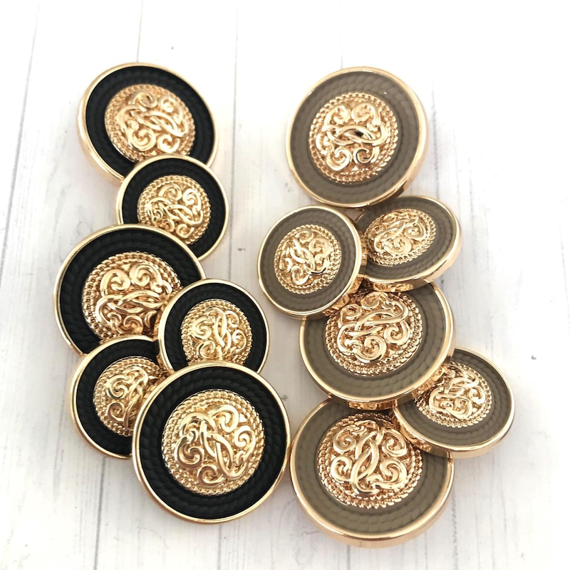 Metal Buttons - Etsy