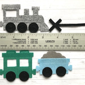 1 X FELT STEAM TRAIN, Steam Train Decorations, Train Felt Die Cuts ...