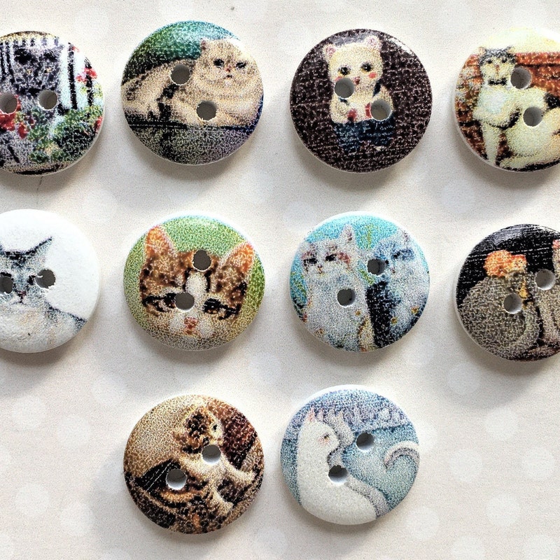 Retro Buttons - Etsy