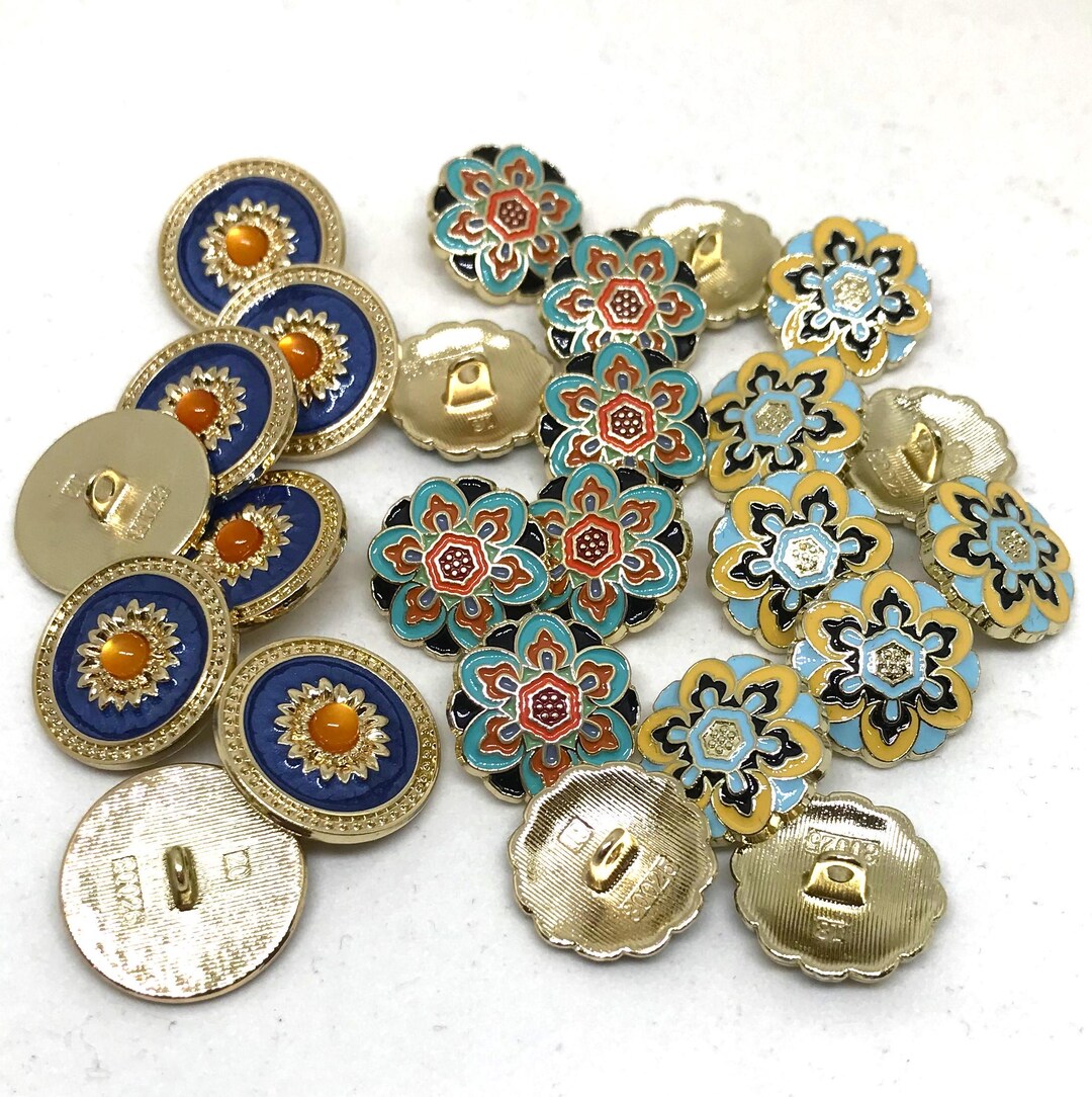 Metal Shank Buttons 18mm and 20mm - Etsy