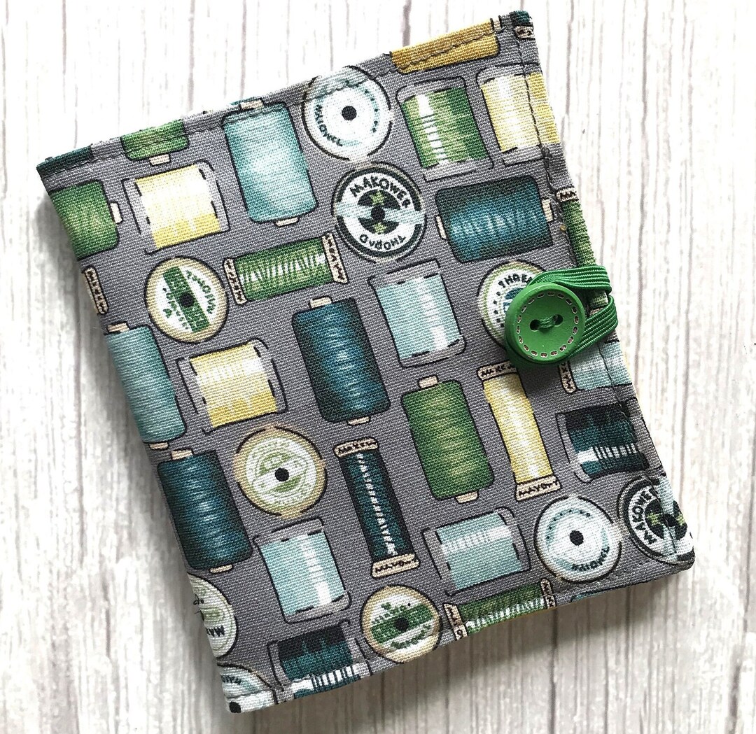 Handmade Sewing Case, Pretty Cotton Reel Print Needle Case, Sewing ...