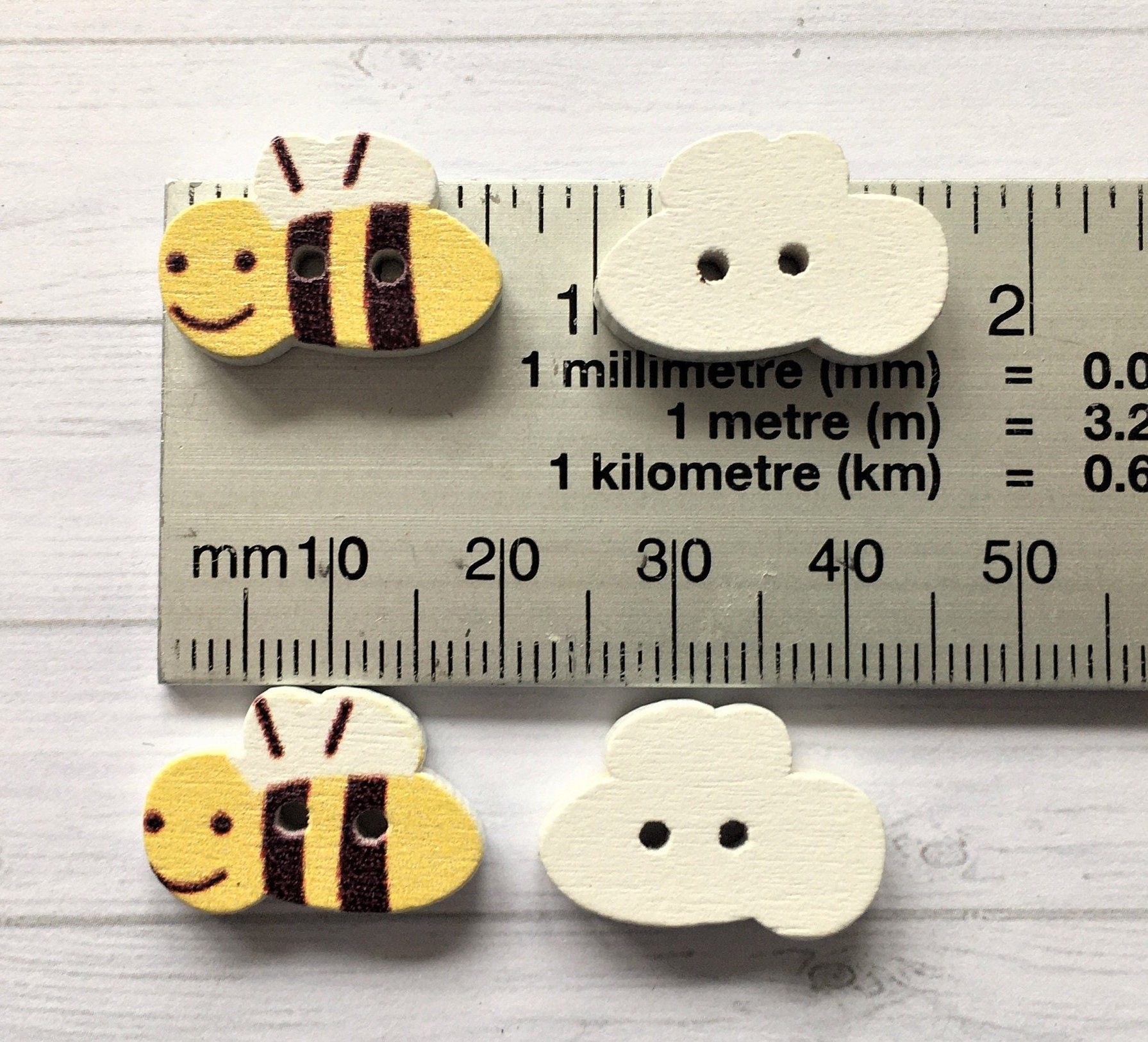 BEE BUTTONS X 10 Cute Wooden Bee Buttons Wooden Bee Buttons - Etsy Canada