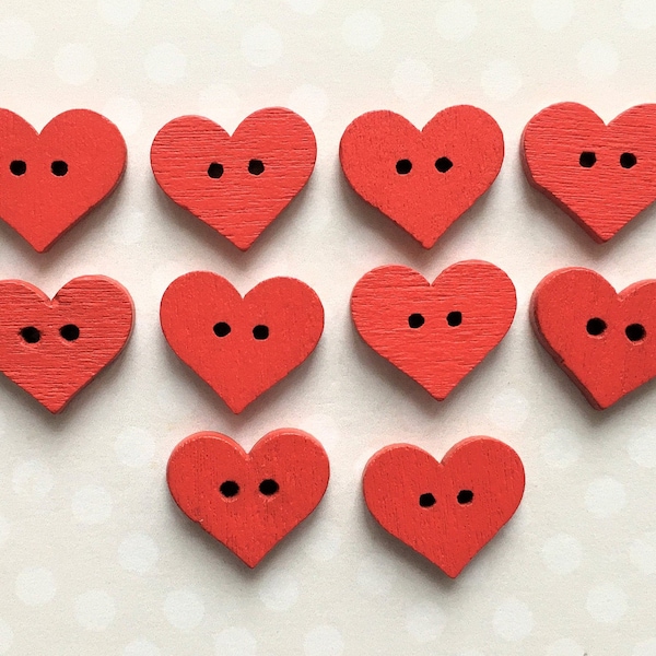 Heart Buttons - Etsy