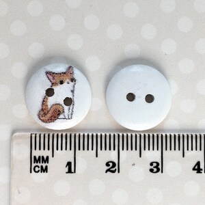 15 Mm CAT BUTTONS X 10, Cute Little Cat Buttons, Cat Buttons, Cat ...