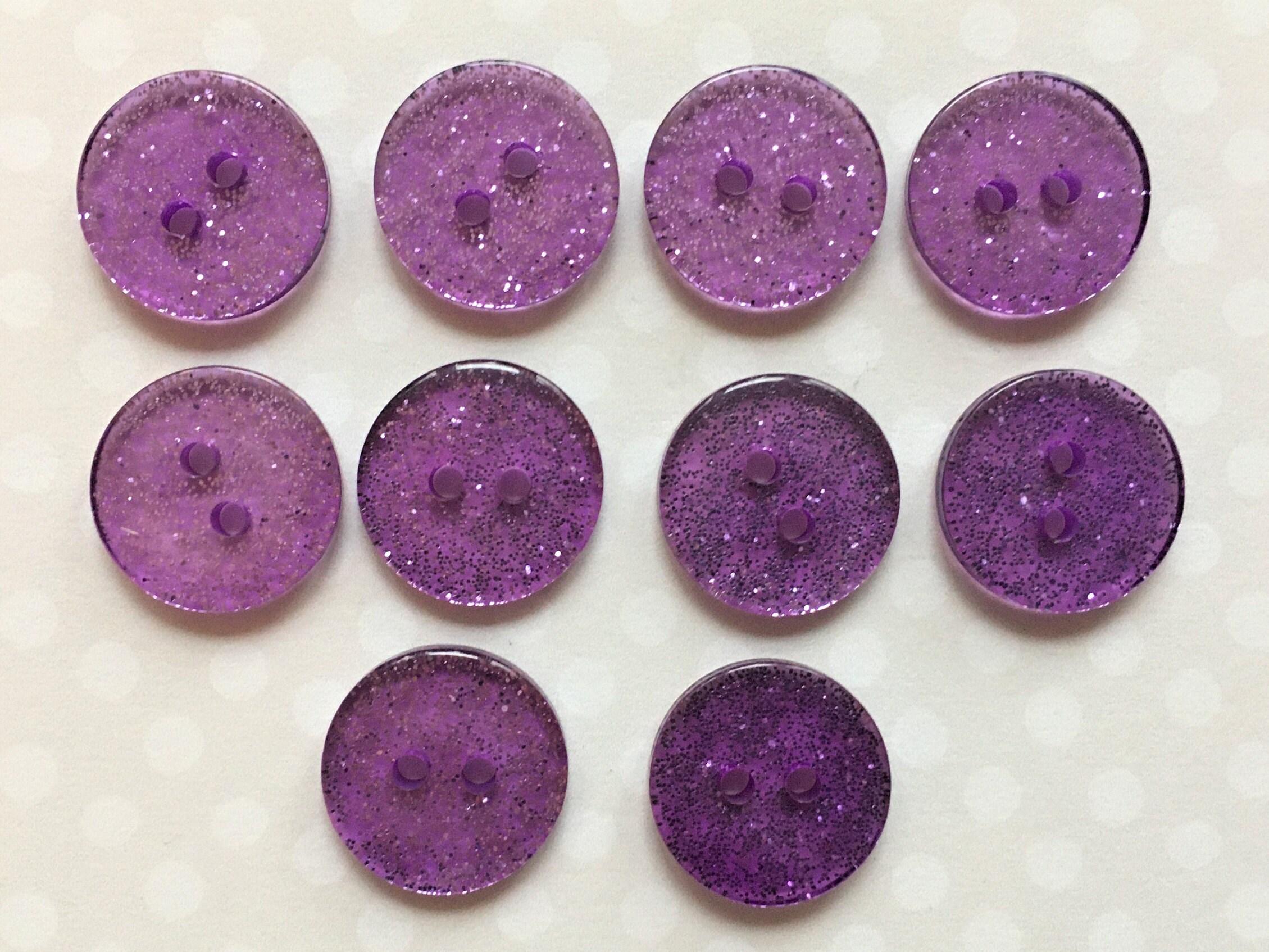 15 mm Glitter round buttons x 10 Resin glitter buttons 15 | Etsy