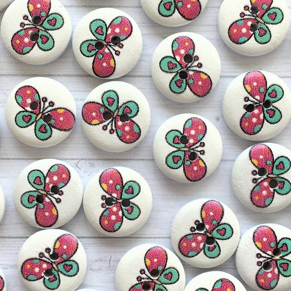 Butterfly Buttons - Etsy