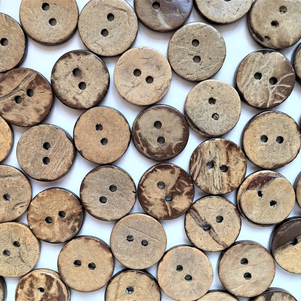 Coconut Shell Button - Etsy