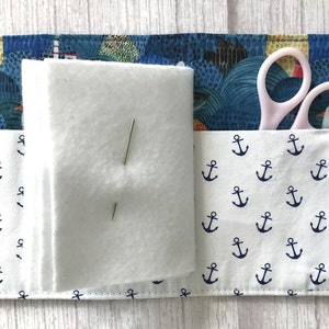 Handmade Needle Case, Nautical Handmade Needle Case, Coastal Design ...