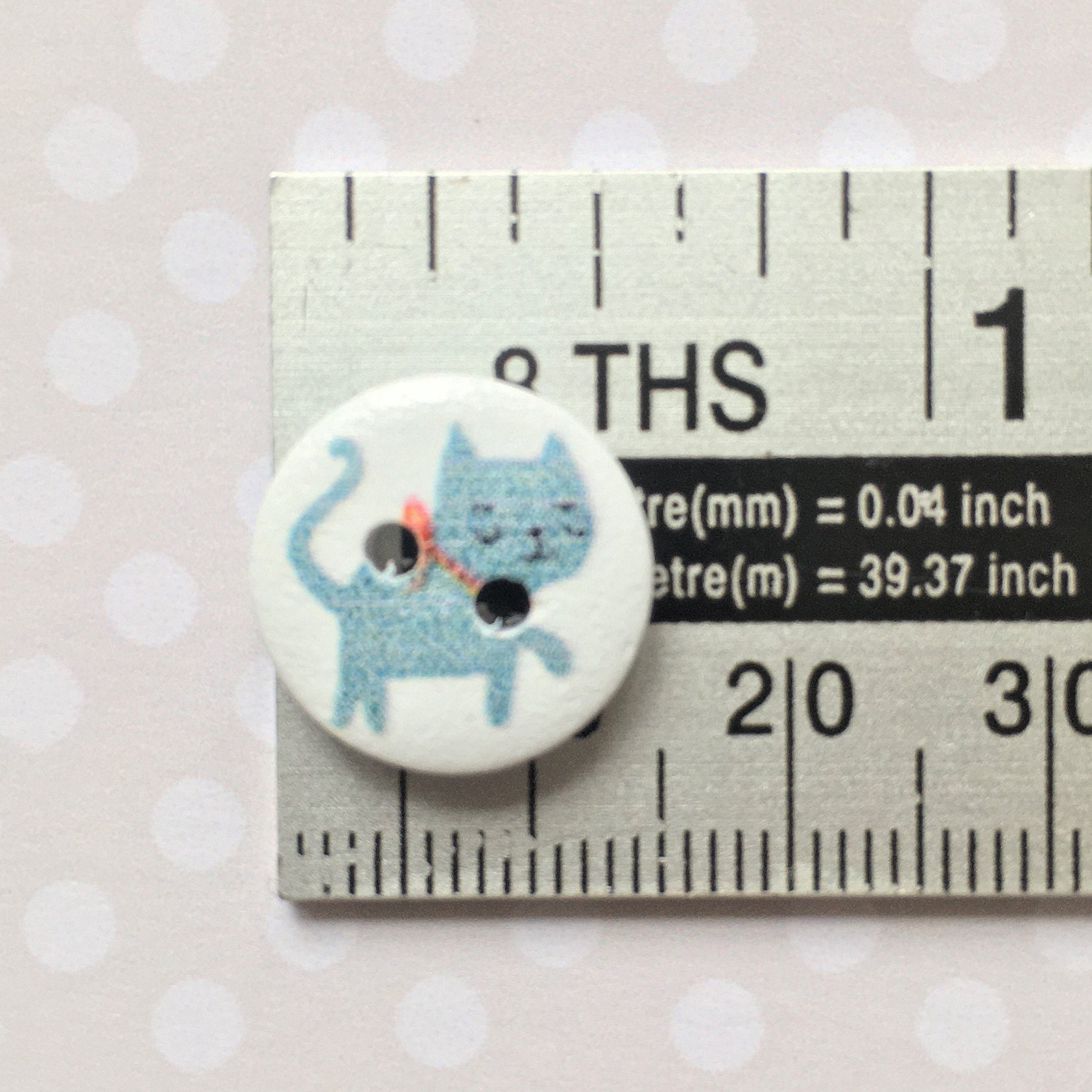 15 Mm CAT BUTTONS X 10, Cute Little Cat Buttons, Cat Buttons, Cat ...