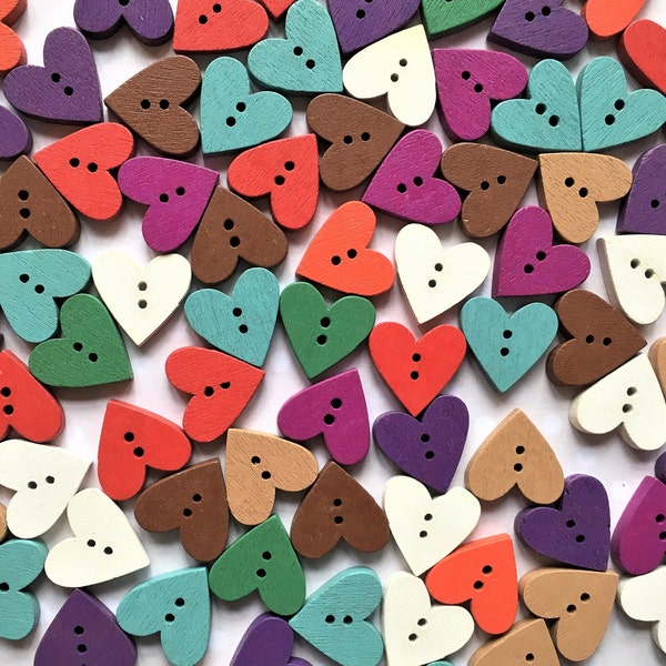 Heart Buttons - Etsy