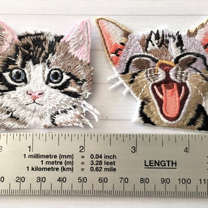IRON ON POCKET Cat Patches. Cat Pocket Patches, Iron on Patch, Cat ...