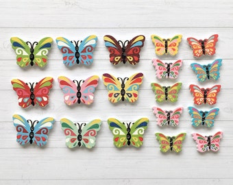 Butterfly Buttons - Etsy